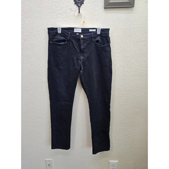 Frame Denim | Jeans | Frame Le Garon Straight Leg Highrise Black Jeans ...